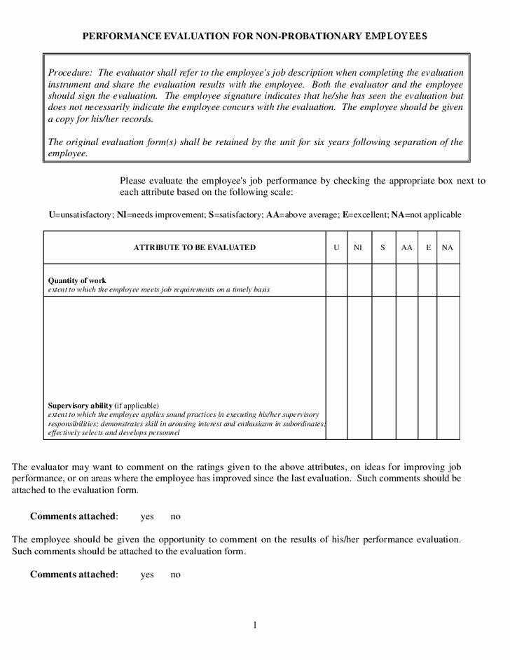 30 90 Day Evaluation Forms Example Document Template