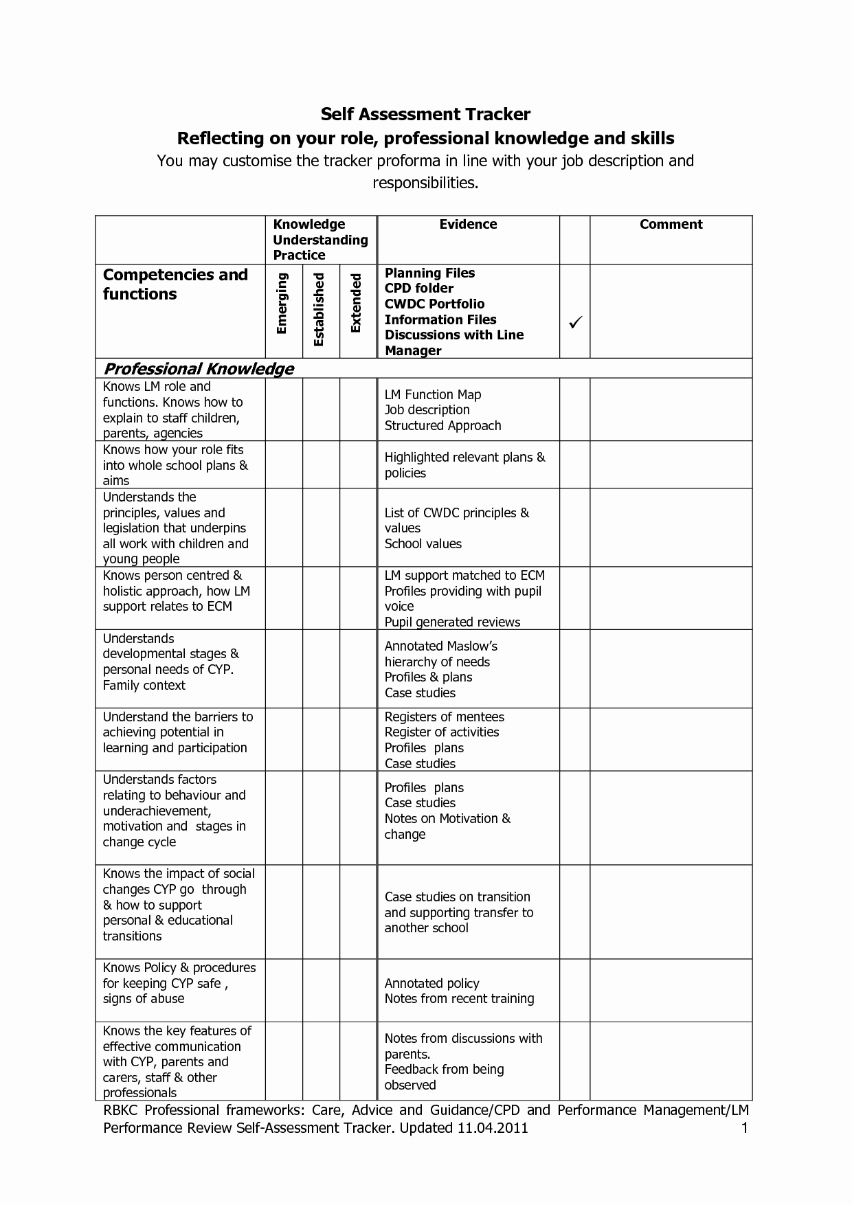 30 90 Day Evaluation Forms Example Document Template