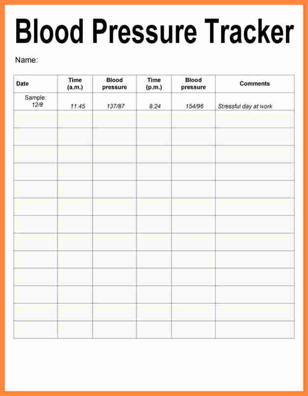 Printable Blood Pressure Chart Images Honpure