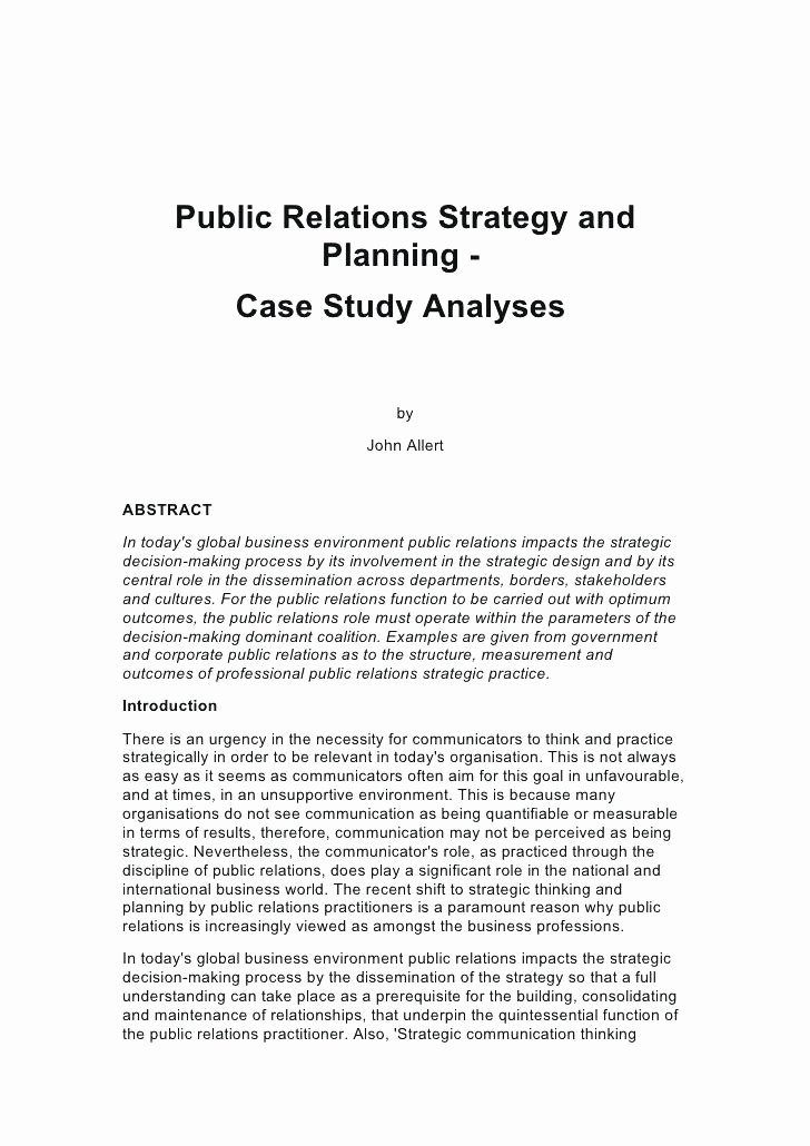 30 Business Case Study Examples Example Document Template