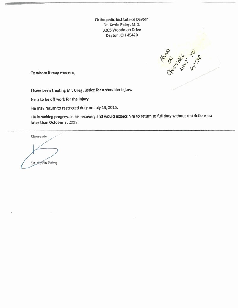 30 Cleveland Clinic Doctors Note Example Document Template