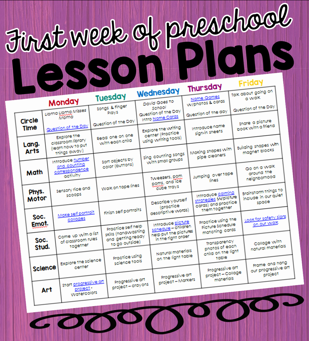 30 Daily Lesson Plan For Preschool Example Document Template