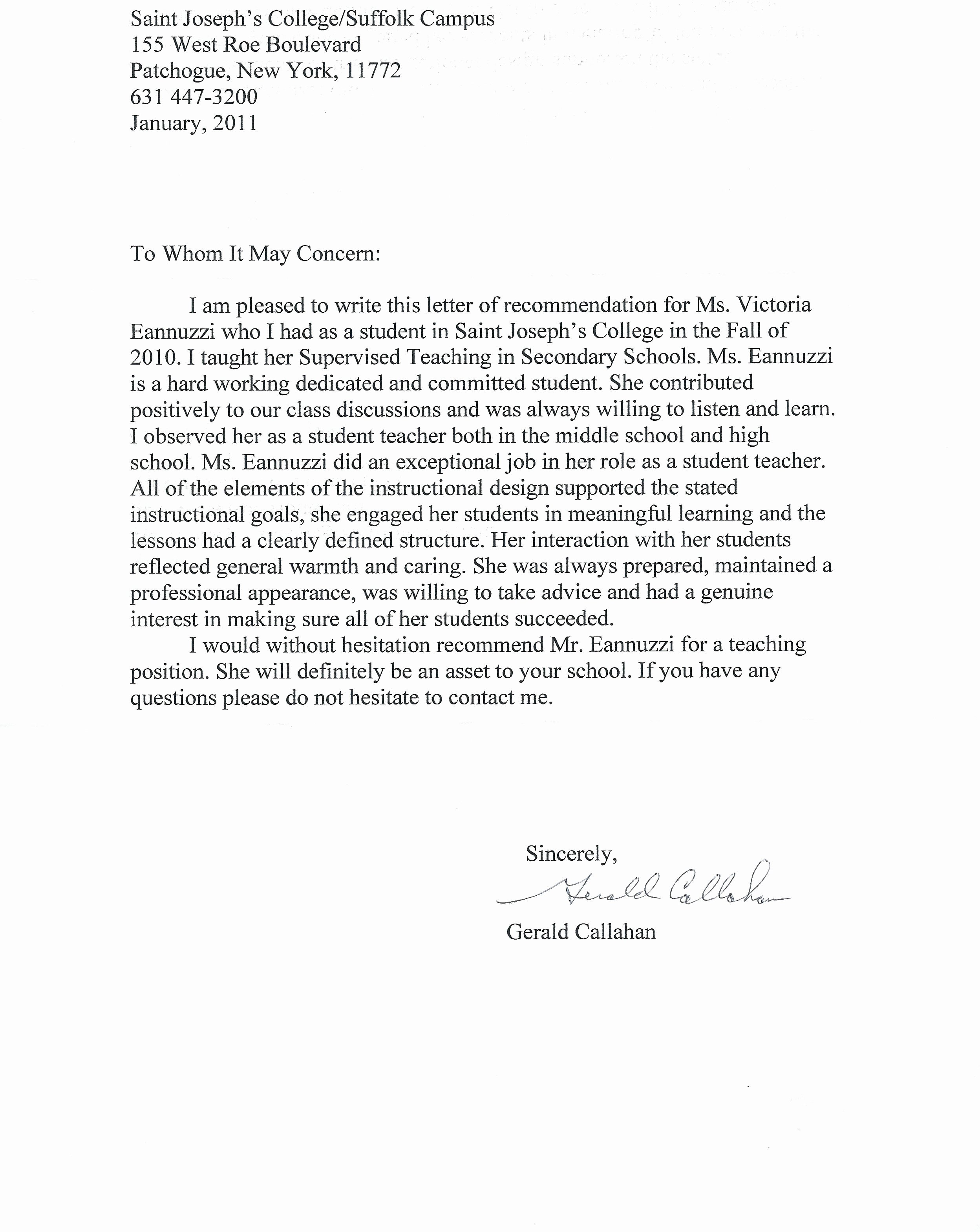 30 Daycare Letter Of Recommendation Example Document Template 30 Daycare Letter Of Recommendation Example Document Template