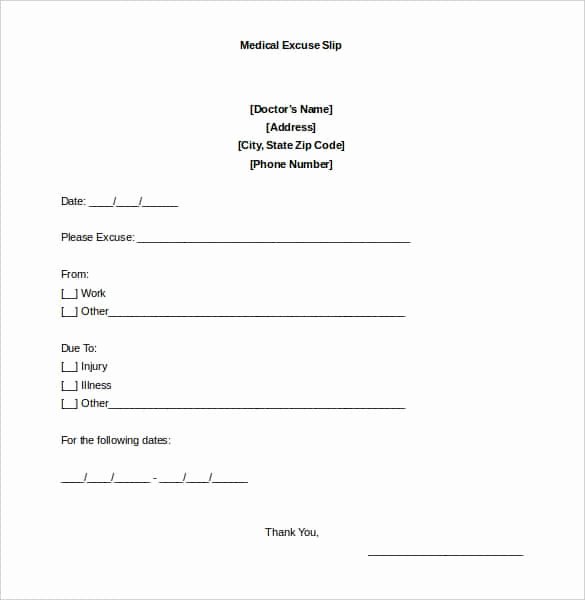 30 Dr Excuse For School Example Document Template