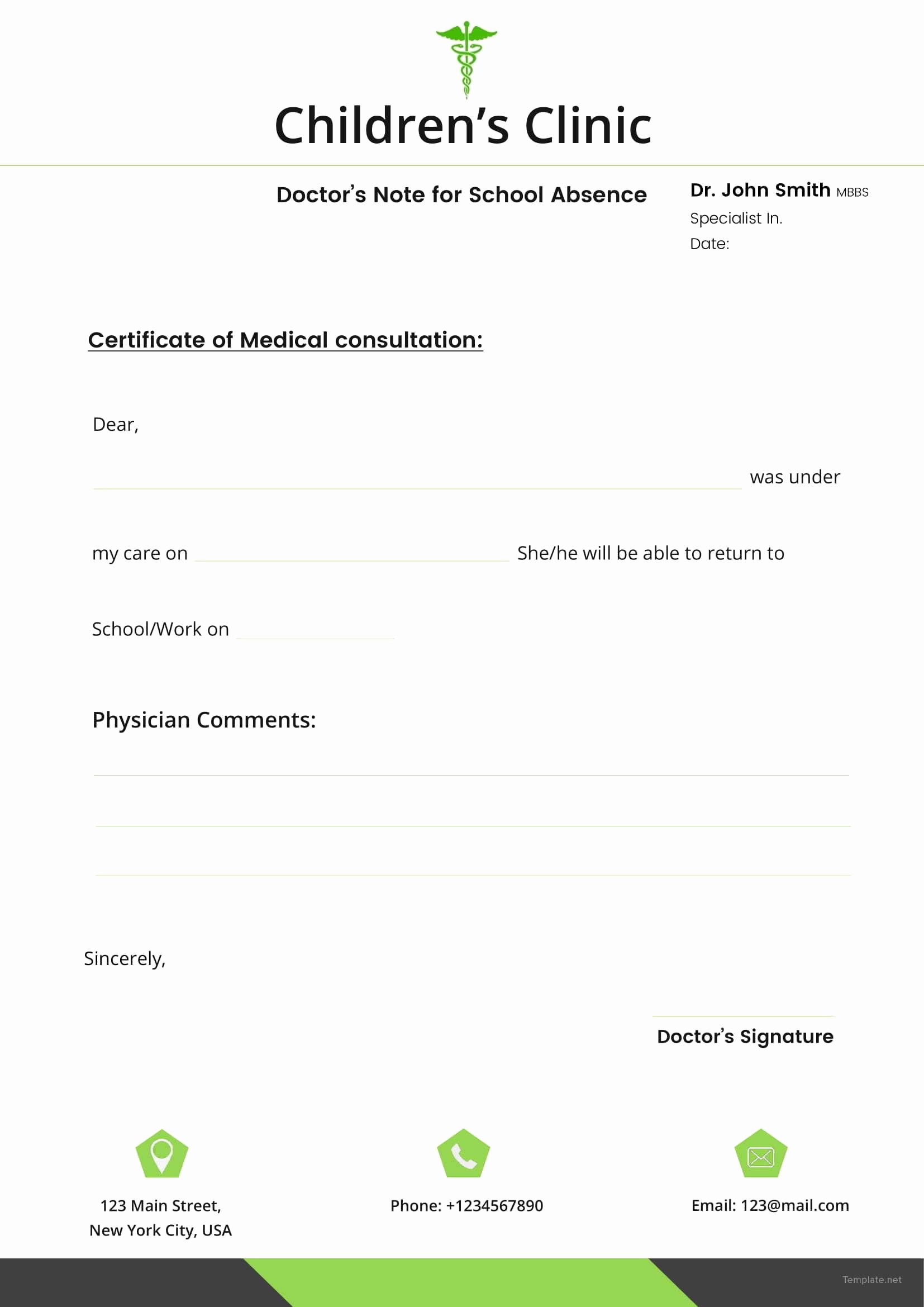 30 Dr Excuse For School Example Document Template