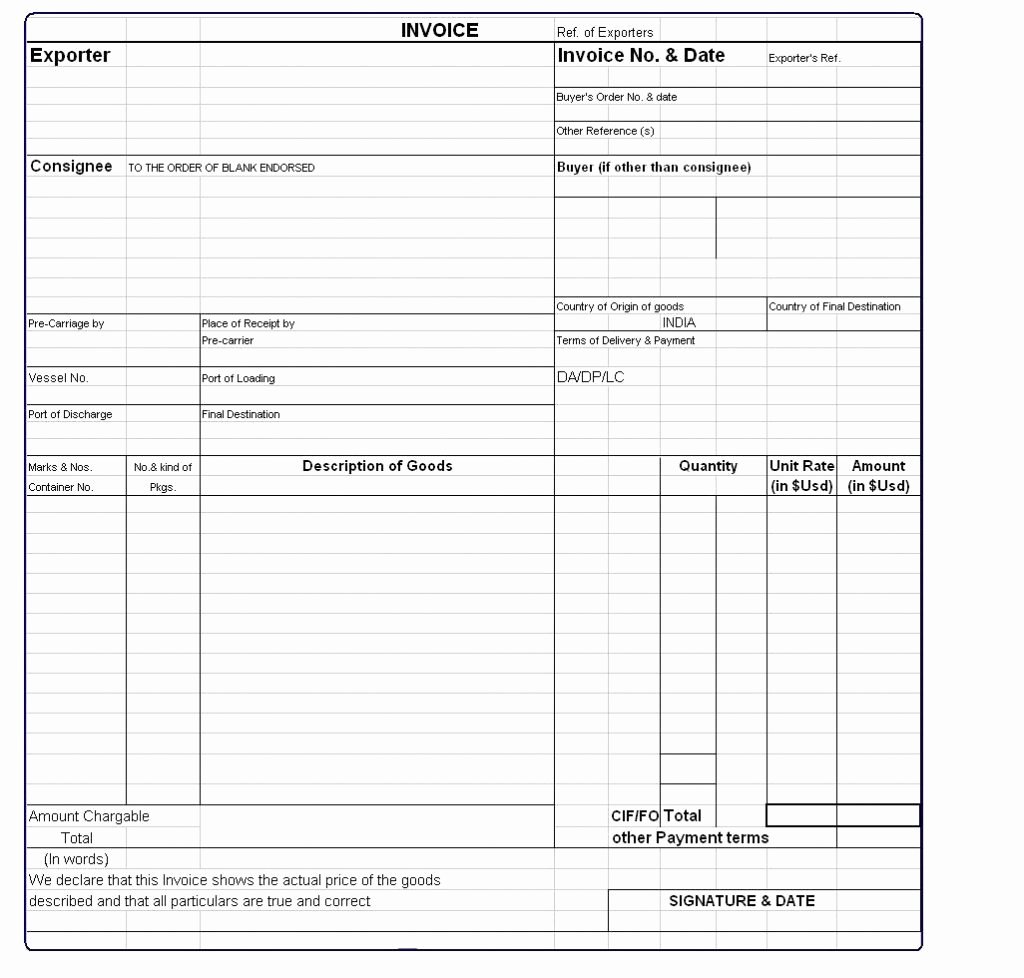 30 Export Packing List Template Example Document Template