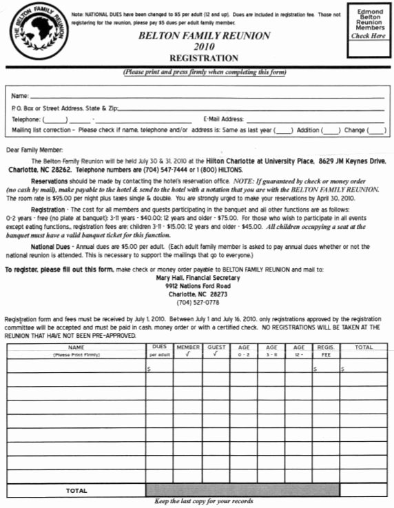 30 Family Reunion Letter Templates Example Document Template