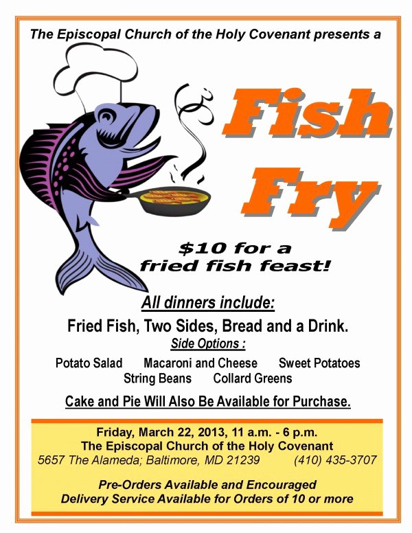 30 Fish Fry Fundraiser Flyer Example Document Template