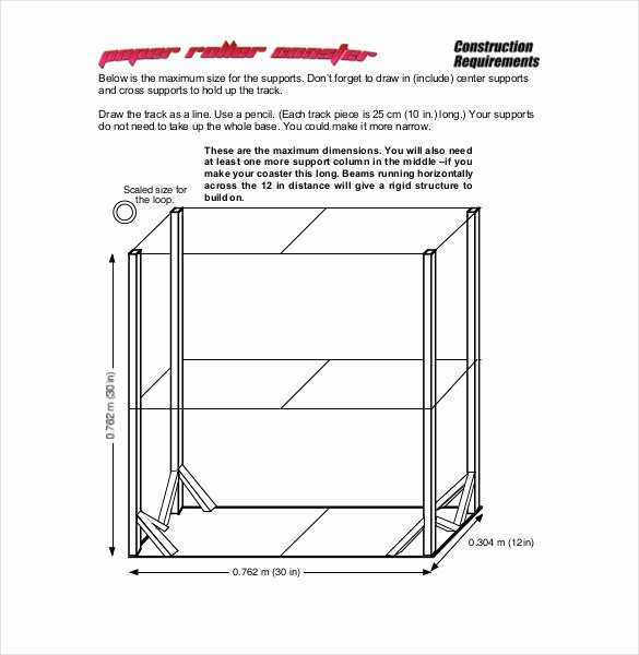 30 Free Paper Roller Coaster Templates Example Document Template