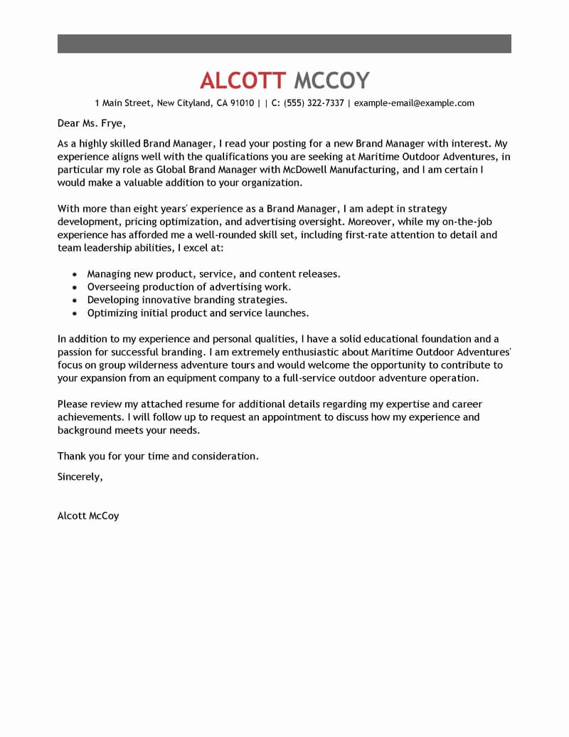 30 Marketing Director Cover Letter Example Document Template
