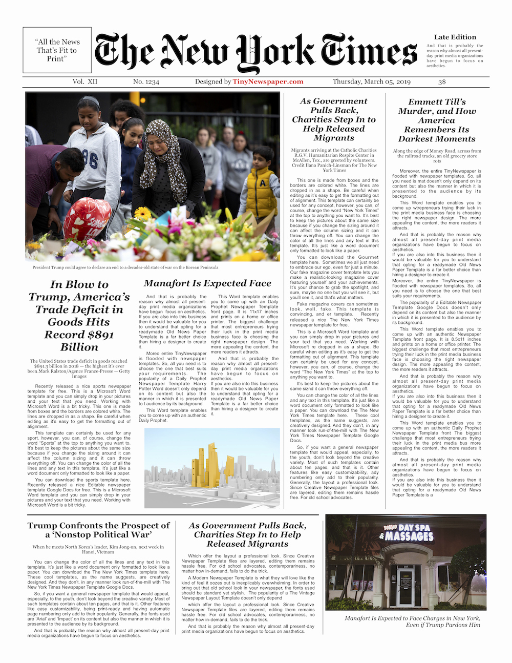 30 Newspaper Format Google Docs Example Document Template