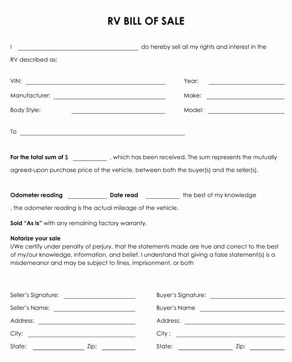30 Nj Dmv Bill Of Sale Example Document Template