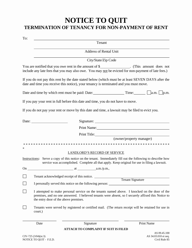 30 Non Payment Of Rent Letter Example Document Template