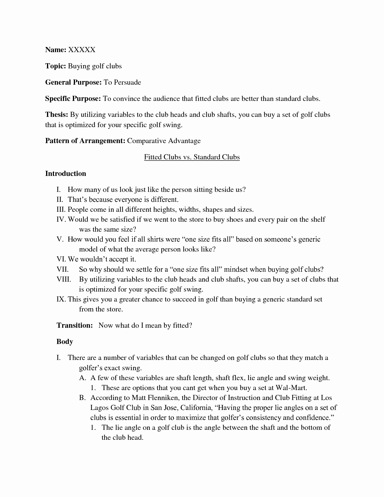 30 Persuasive Speech Outline Example Document Template