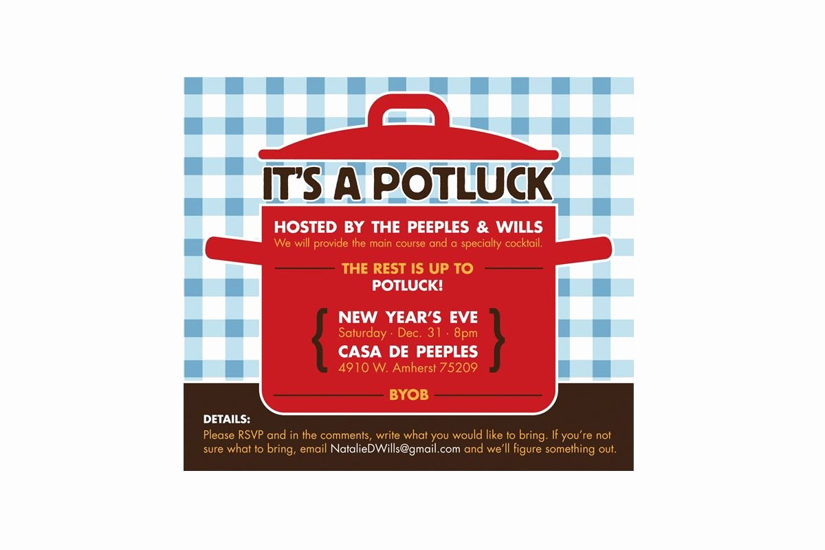 30 Potluck Bbq Invitation Wording Example Document Template