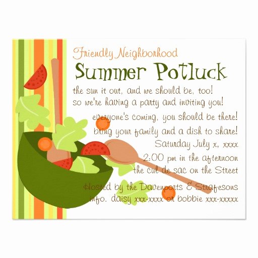 30 Potluck Bbq Invitation Wording Example Document Template