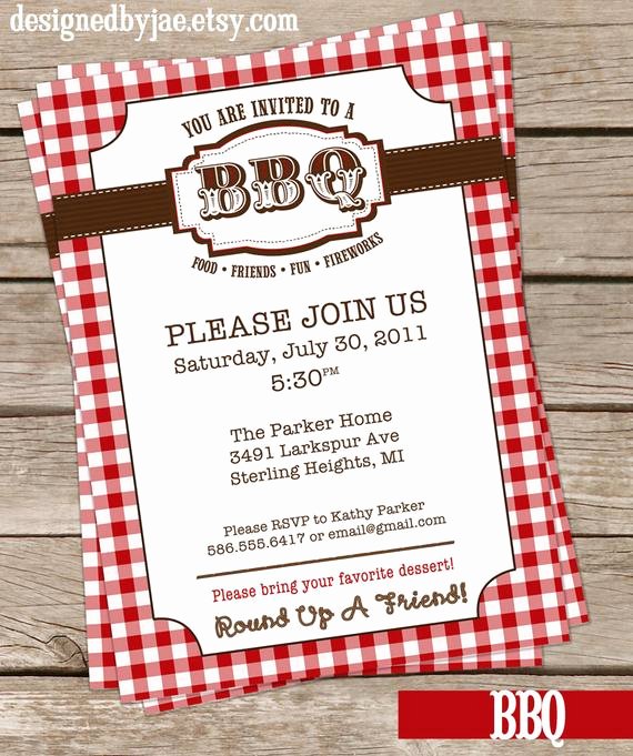 30 Potluck Bbq Invitation Wording Example Document Template