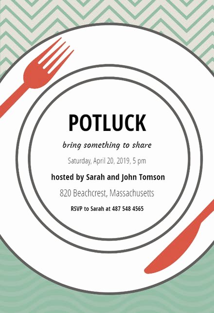 30 Potluck Party Invitations Wording Example Document Template