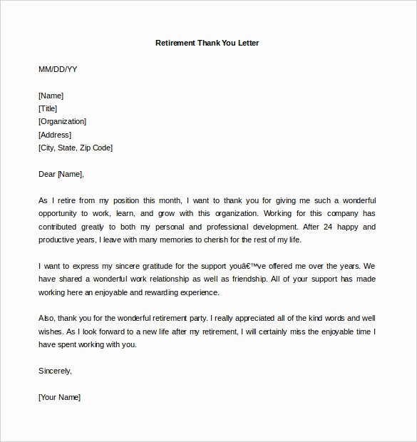 30 Retirement Letters To Employers Example Document Template