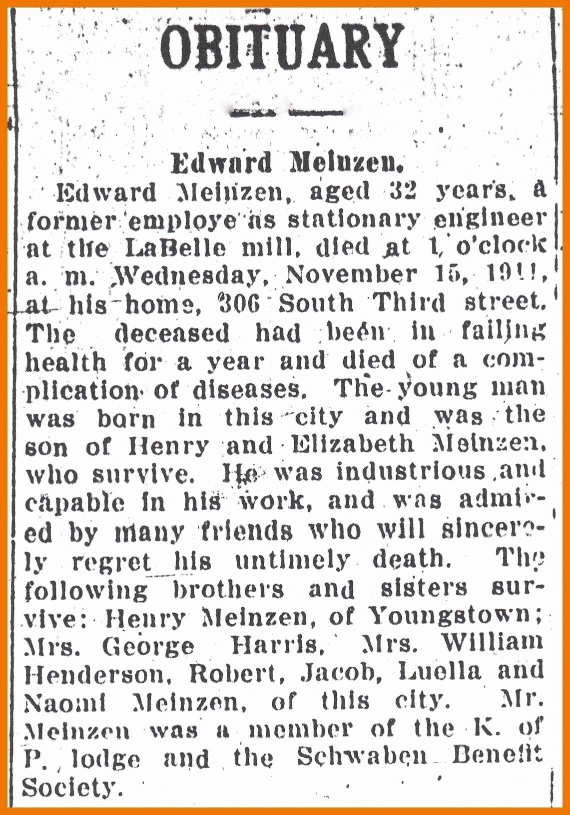 Free Obituary Template For Father