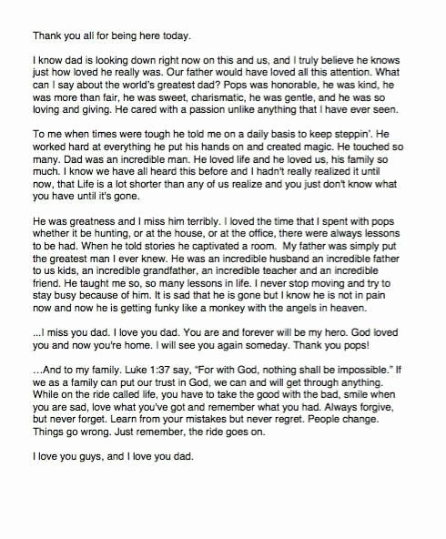 30 Sample Obituary For Dad Example Document Template