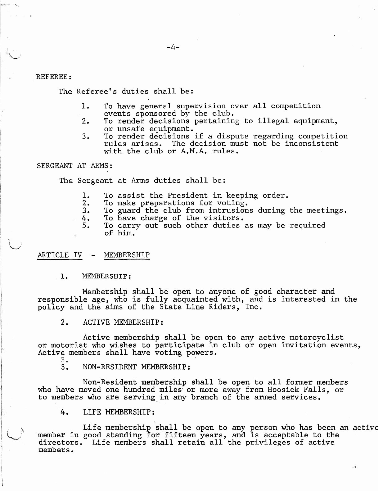 30 Social Club Rules Bylaws Example Document Template