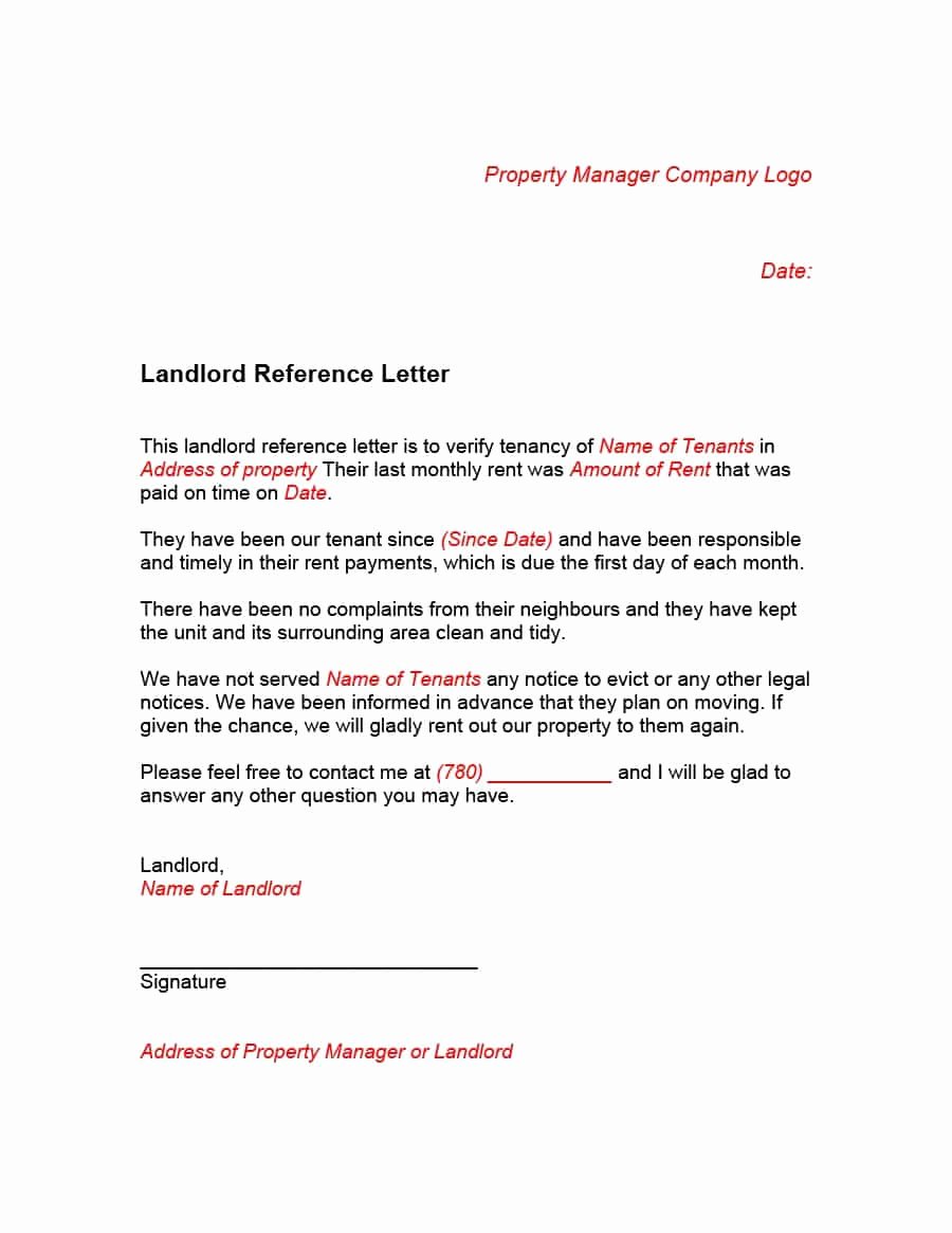 30 Tenant Letter To Landlord Example Document Template