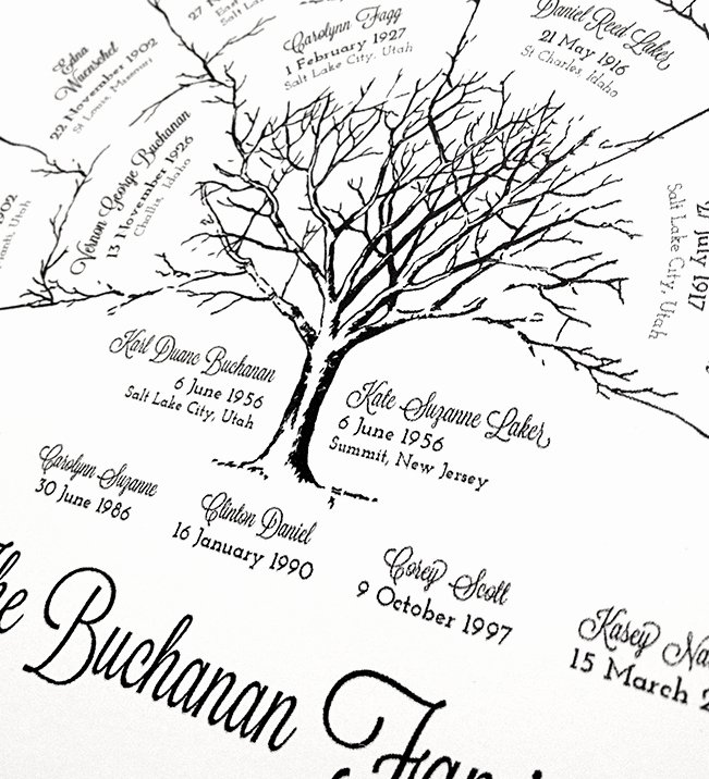 30 Three Generation Family Tree Example Document Template